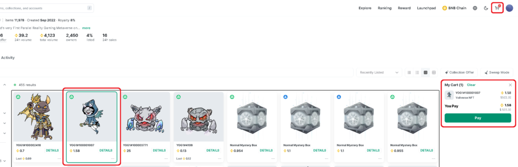 【初心者必見！】YuliverseのNFT（Yuli）の購入方法解説！（Element Market編）